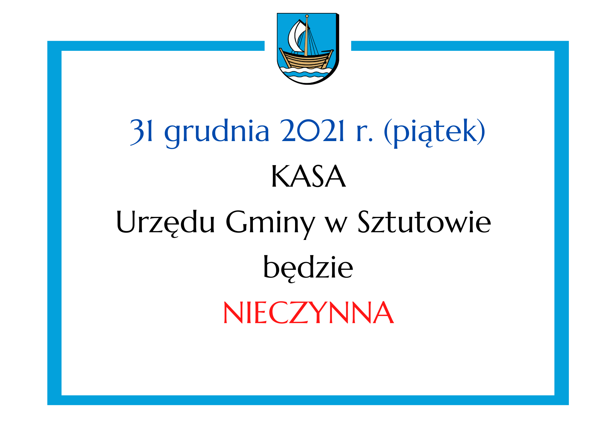 31 grudnia 2021 r. KASA NIECZYNNA – .:: Oficjalna strona Urzędu Gminy w ... 31 grudnia 2021 r. KASA NIECZYNNA – .:: Oficjalna strona Urzędu Gminy w ...